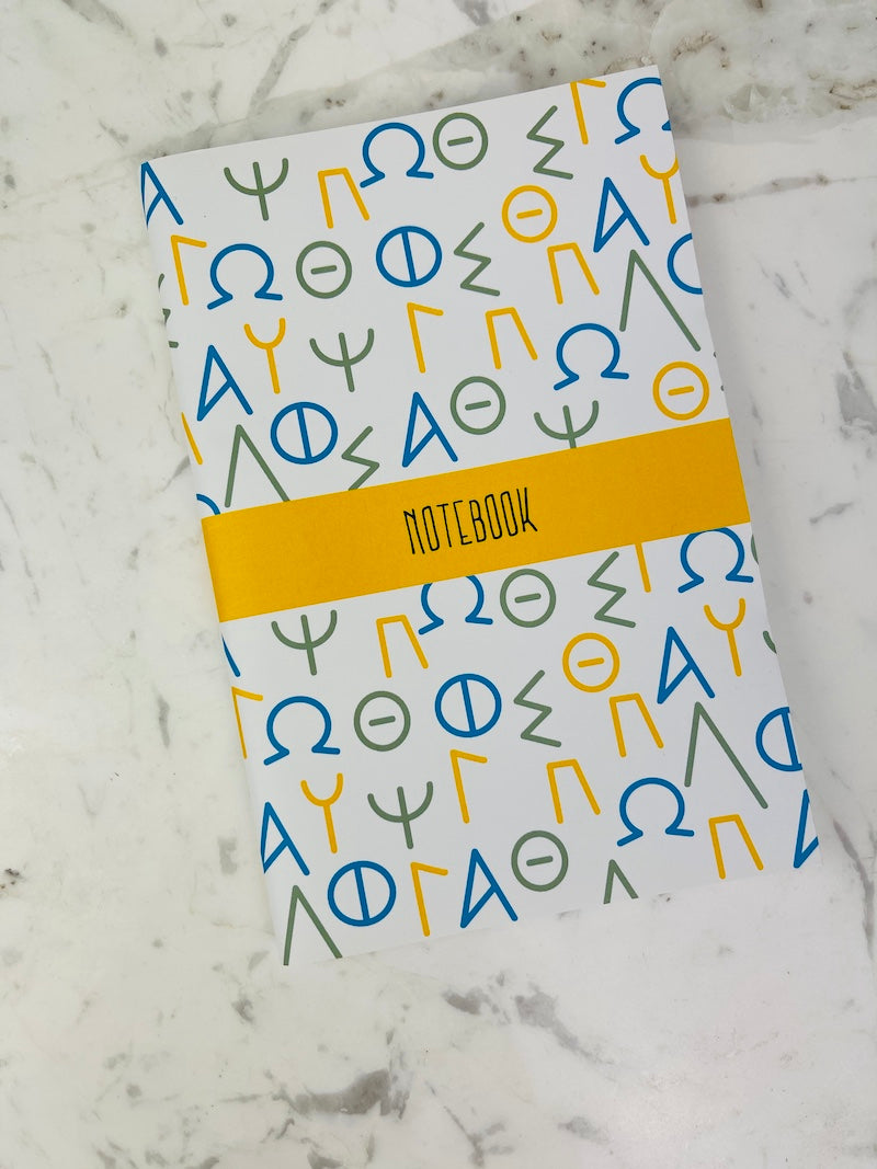 Greek Letters Notebook – Ammos and Sea